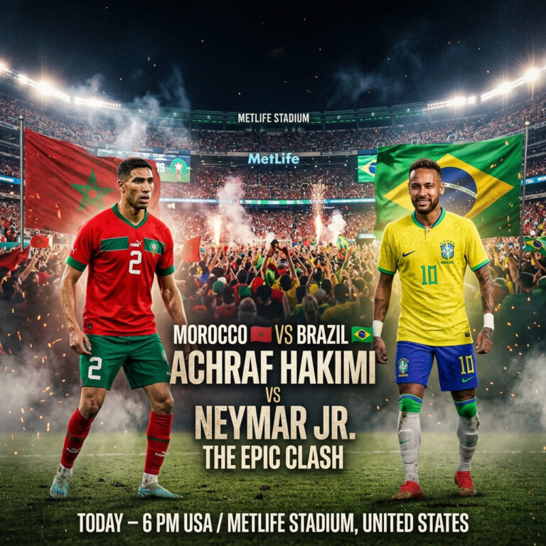 Brazil vs Morocco: Match Live, Lineups, and Predictions